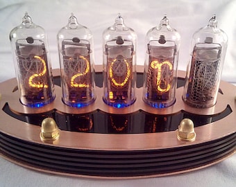 5-tube Nixie Clock V2 DIY Kit, With Copper Top - Etsy