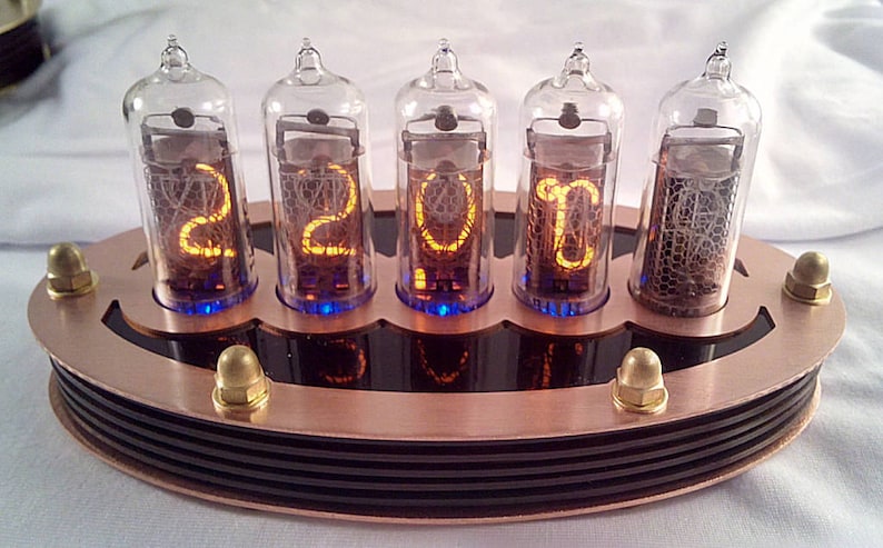 5-tube Nixie Thermometer V2 DIY Kit, With Copper Top - Etsy UK