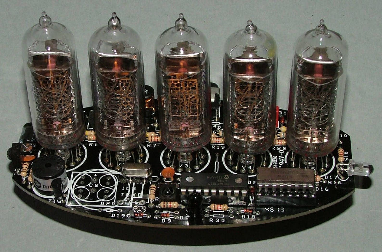 5-tube IN14 Nixie Clock Kit With Brass and Paxolin Case - Etsy UK