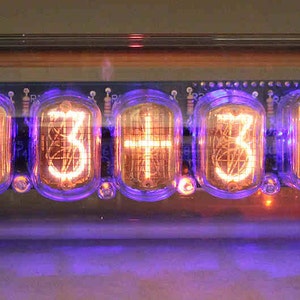 5-tube Nixie Clock V3 (DIY Kit, With Perspex and Oak Case) - Etsy