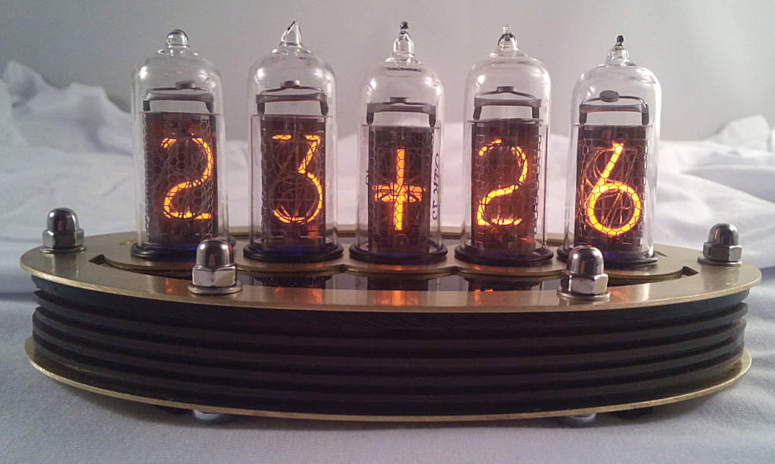 5-tube IN14 Nixie Clock Kit With Brass and Paxolin Case - Etsy UK