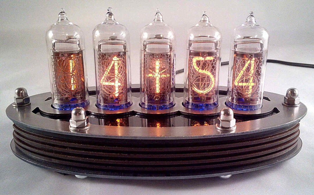 5-tube IN14 Nixie Clock Kit With Zinc and Paxolin Case - Etsy