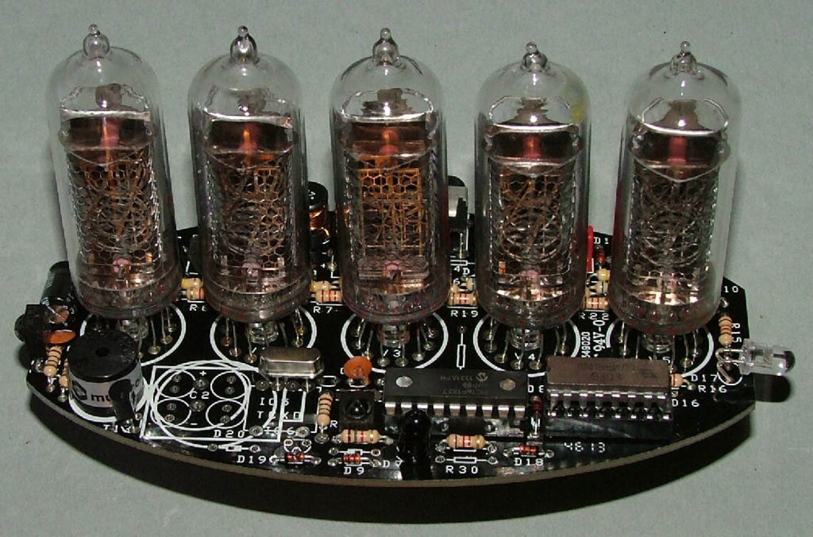 5-tube Nixie Clock V1 DIY Kit, With Paxolin Top - Etsy