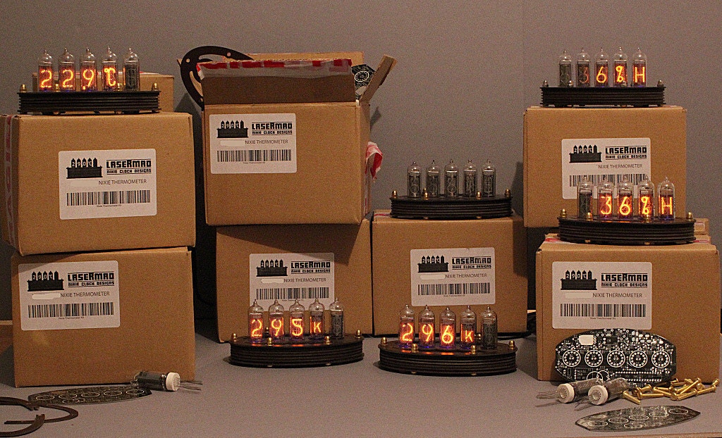 5-tube Nixie Thermometer V2 Assembled and Ready to Use - Etsy