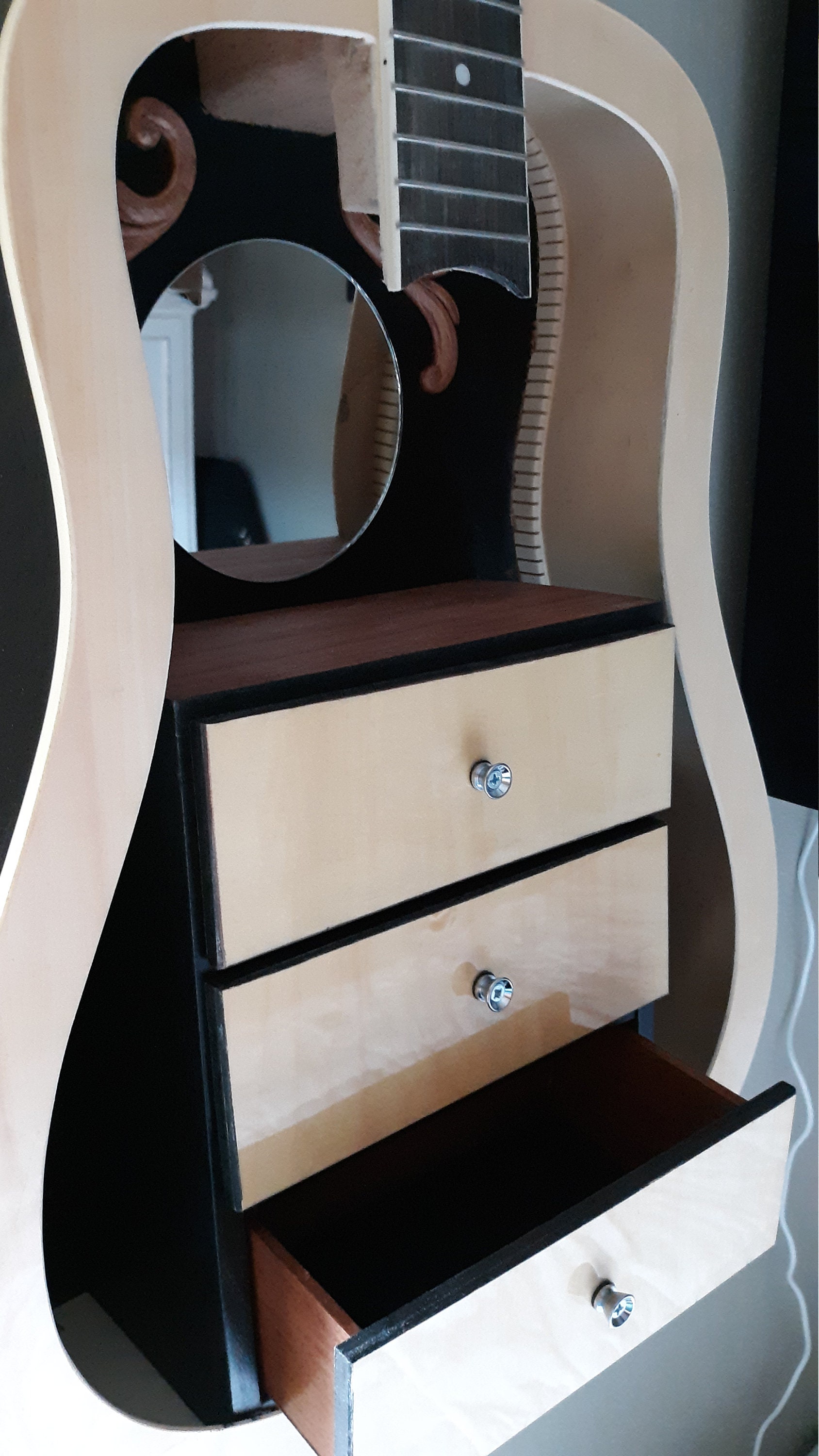 Guitar Shelf 168. Recycled Full Size Acoustic Guitar With - Etsy