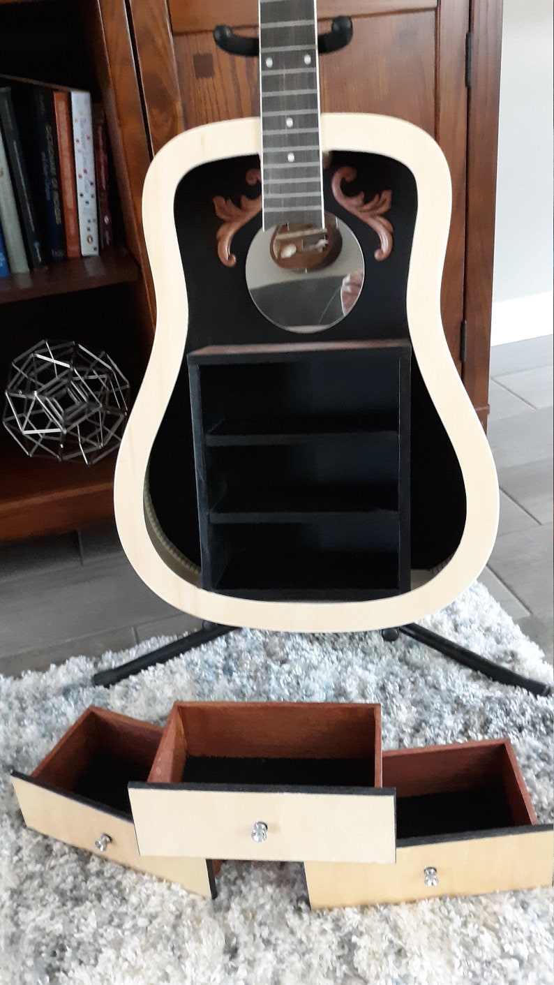 Guitar Shelf 168. Recycled Full Size Acoustic Guitar With - Etsy