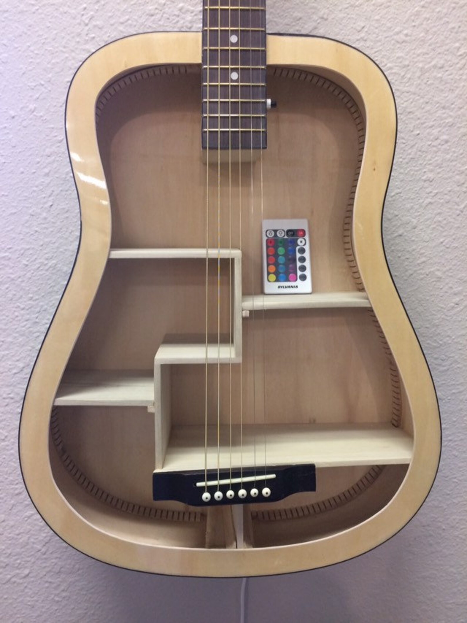 Guitar Shelf 130. Recycled acoustic guitar with custom | Etsy