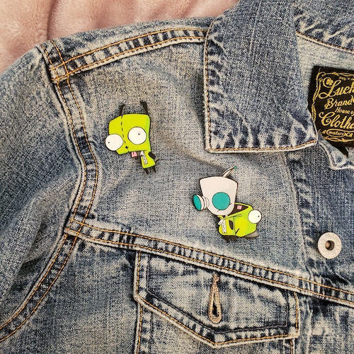 Invader Zim & Gir Pin - Etsy