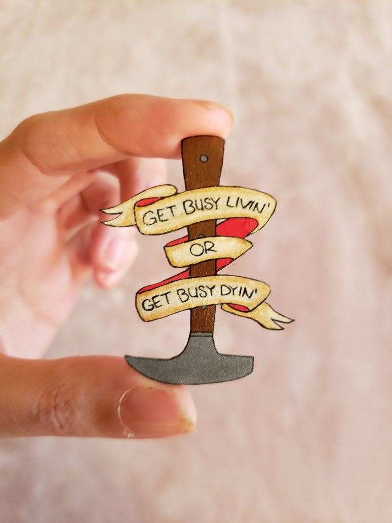 The Shawshank Redemption Rock Hammer Quote Pin - Etsy