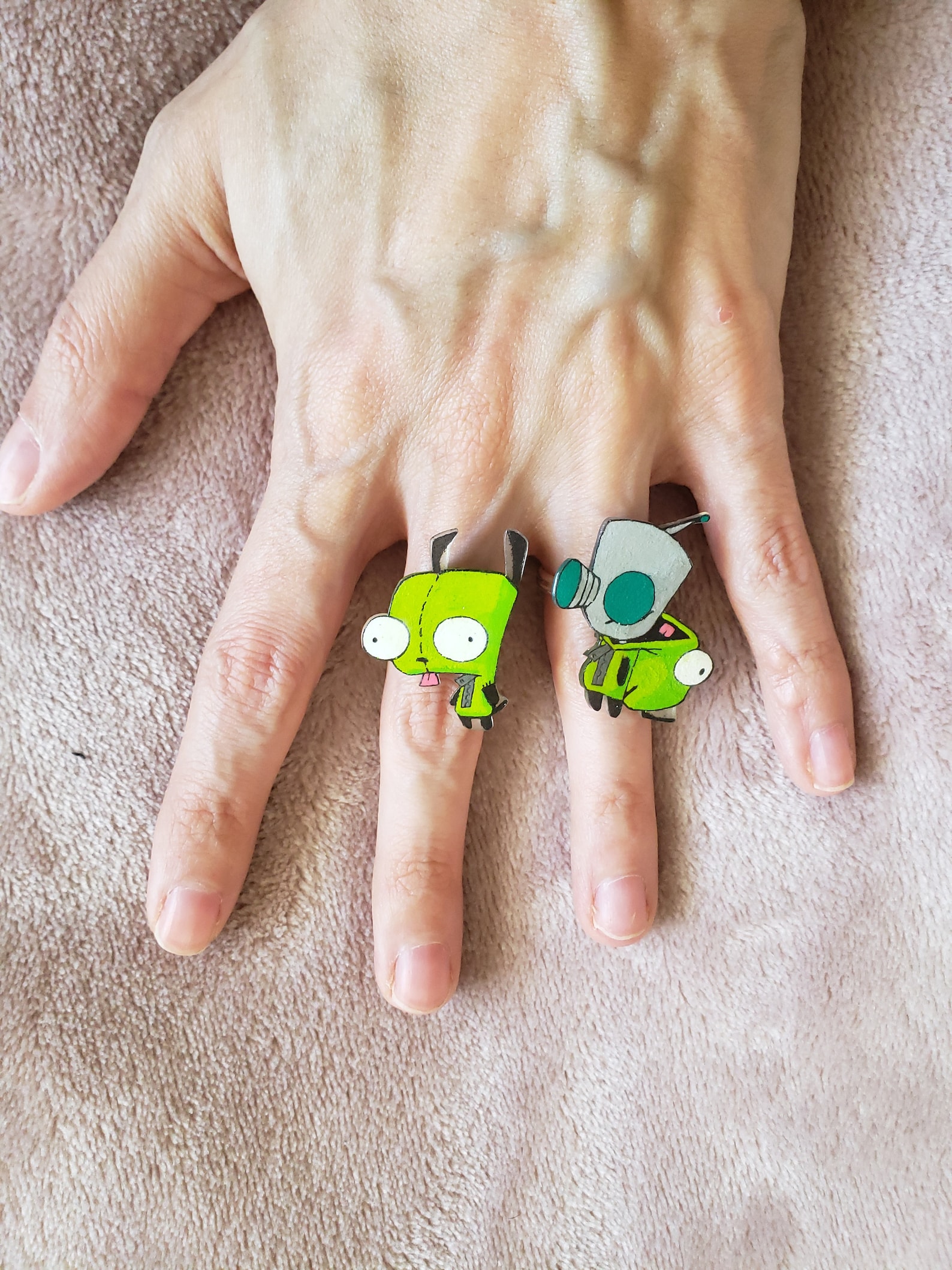 Invader Zim Gir Rings - Etsy