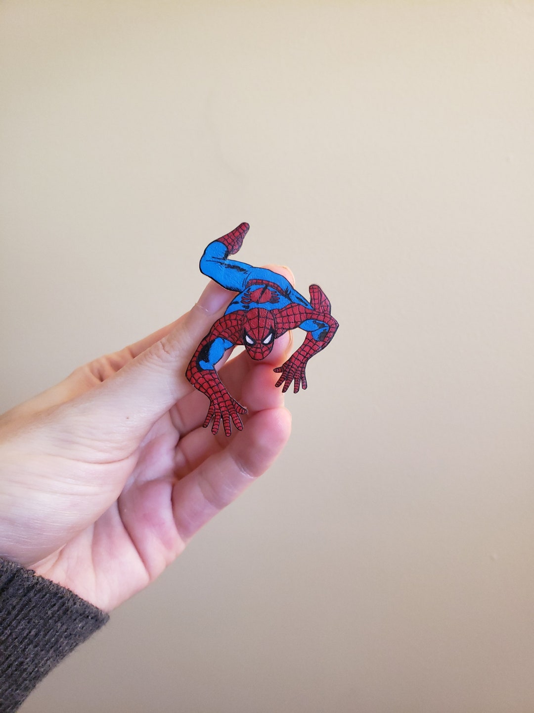 Spider-man Pin & Magnet - Etsy