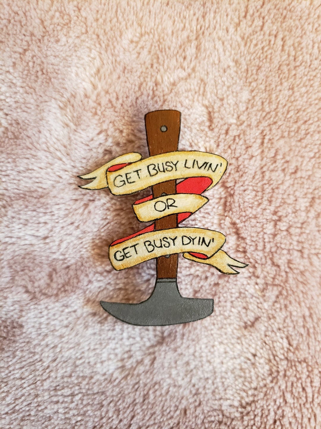 The Shawshank Redemption Rock Hammer Quote Pin - Etsy