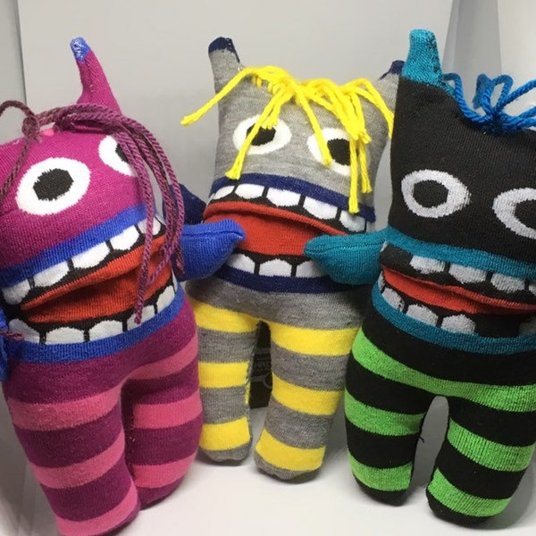 Stuffed Monster - Etsy