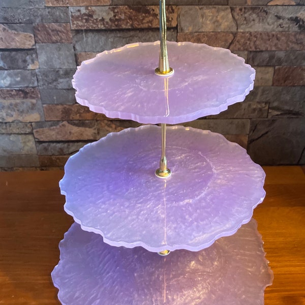 Purple Cupcake Stand - Etsy
