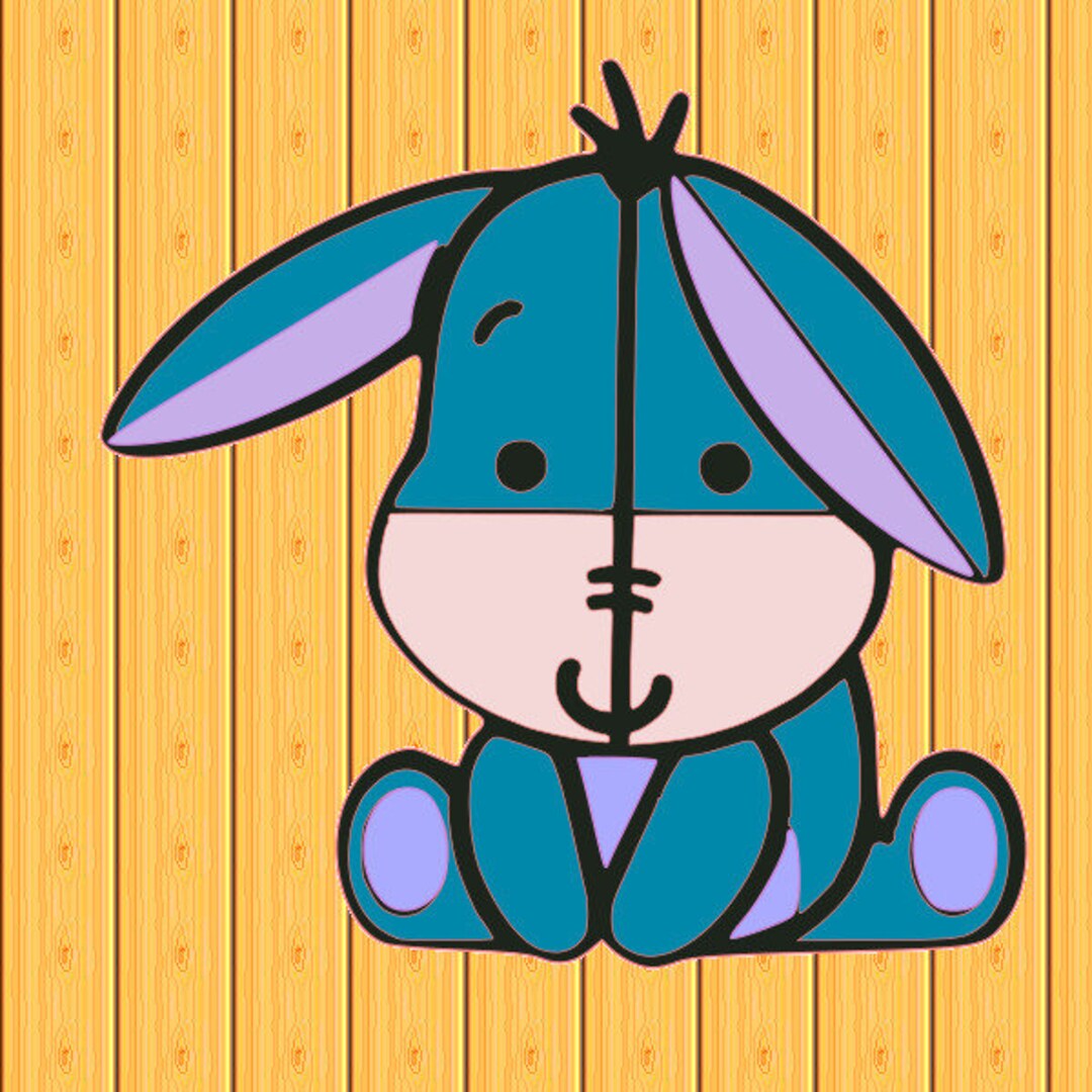 Eeyore, Svg File, Winnie Pooh, Cut Files, Cricut Silhouette, Dxf Pnf ...