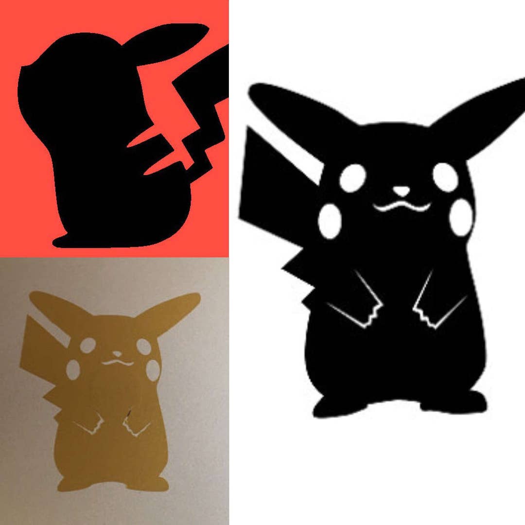Pikachu SVG/PNG File, Cut File, Pokemon,pikachu Profile, Vinyl and ...