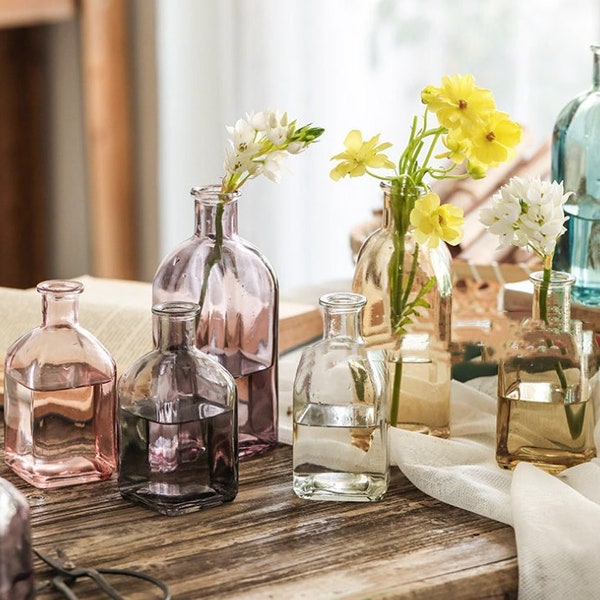 Small Glass Vases - Etsy