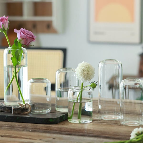 Mini Glass Vases - Etsy