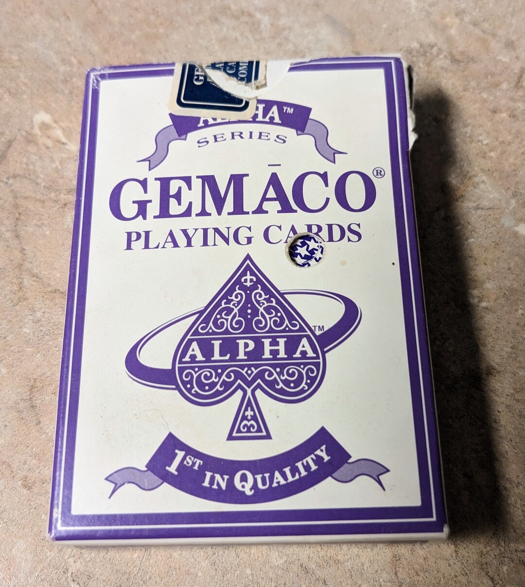 Vintage GEMACO Playing Card Deck Alpha Series Poker Cards Made - Etsy