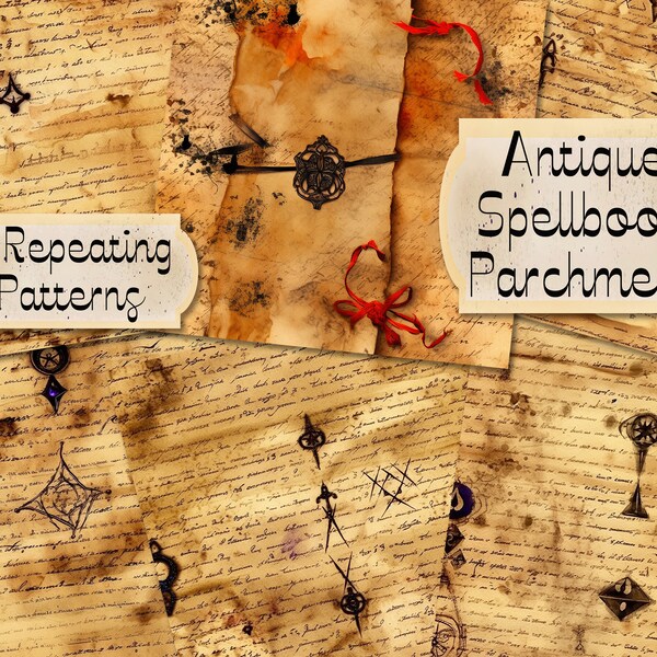 Antique Spell Book - Etsy
