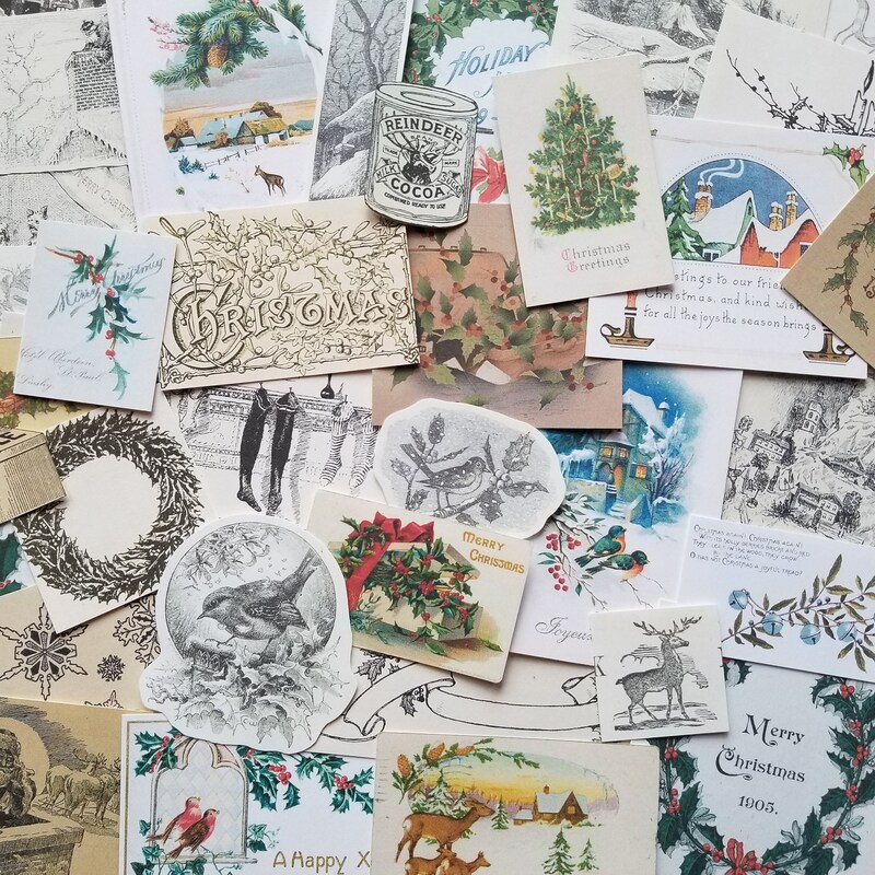 Vintage Holiday Card - Etsy