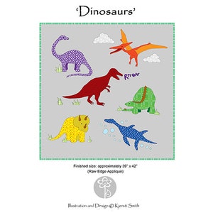 Dinosaurs Raw Edge Appliqué Pattern - Etsy