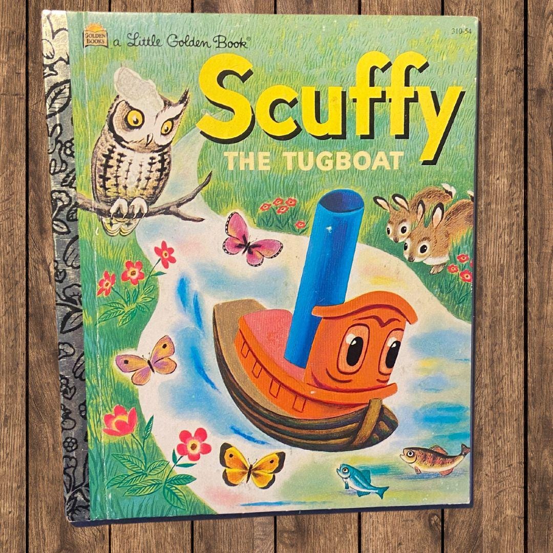 Scuffy the Tugboat Little Golden Book, Children's Hardcover Storybook ...