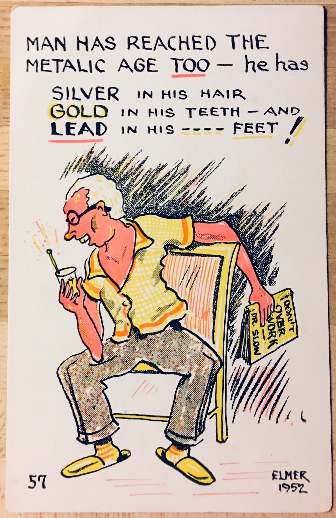 Vintage Humorous Postcard 1950s, Funny Vintage Postcard, a Genuine 1952 ...