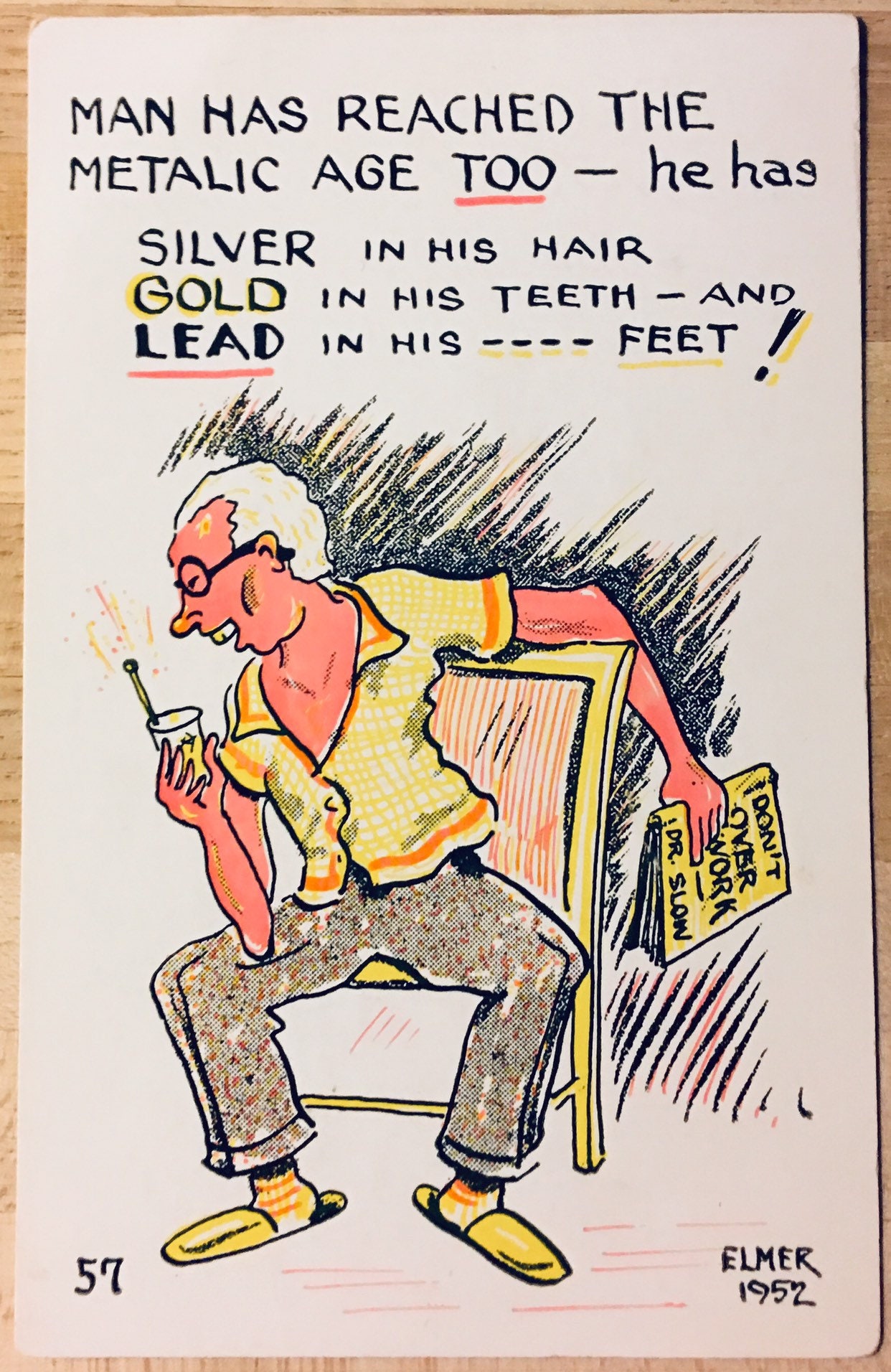 Vintage Humorous Postcard 1950s, Funny Vintage Postcard, a Genuine 1952 ...