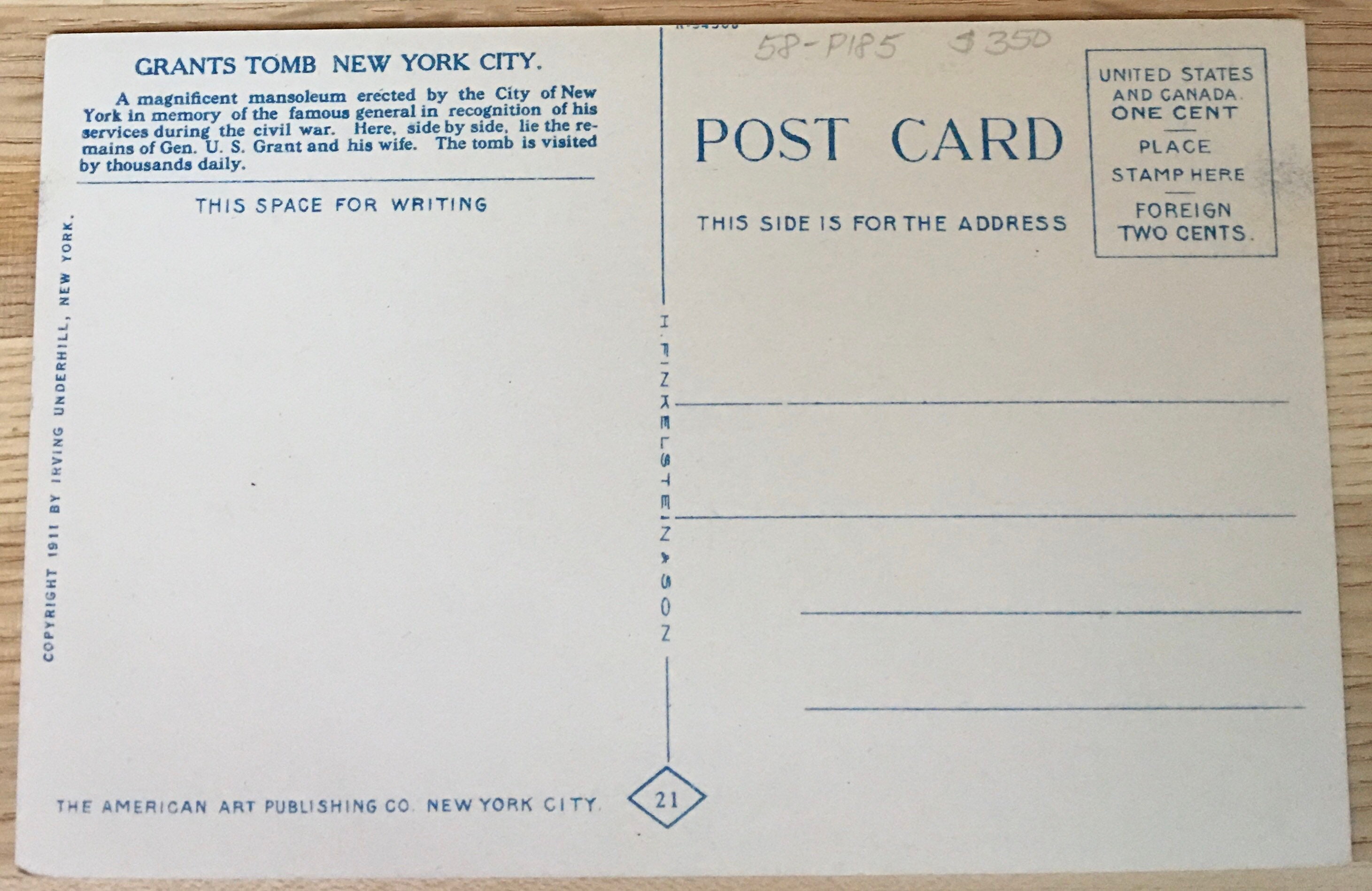 Vtg Postcard Grant's Tomb and Palisades, New York Magnificent Mansoleum ...