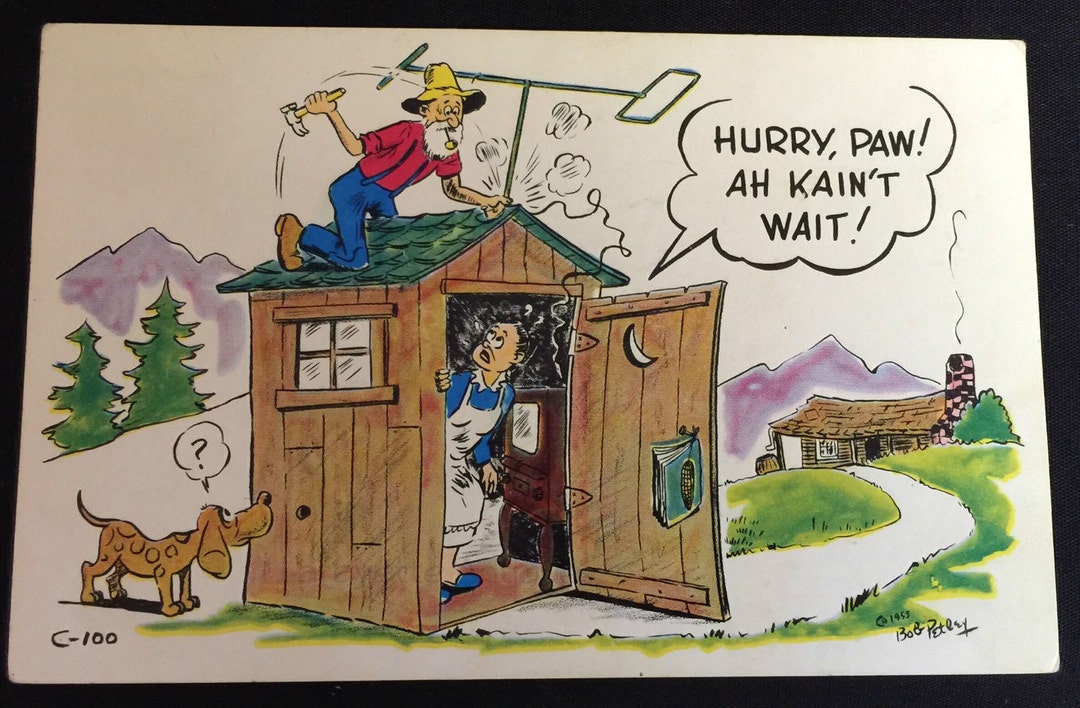 Vintage Humorous Postcard 1950s, Funny Vintage Postcard, Petley Laff ...