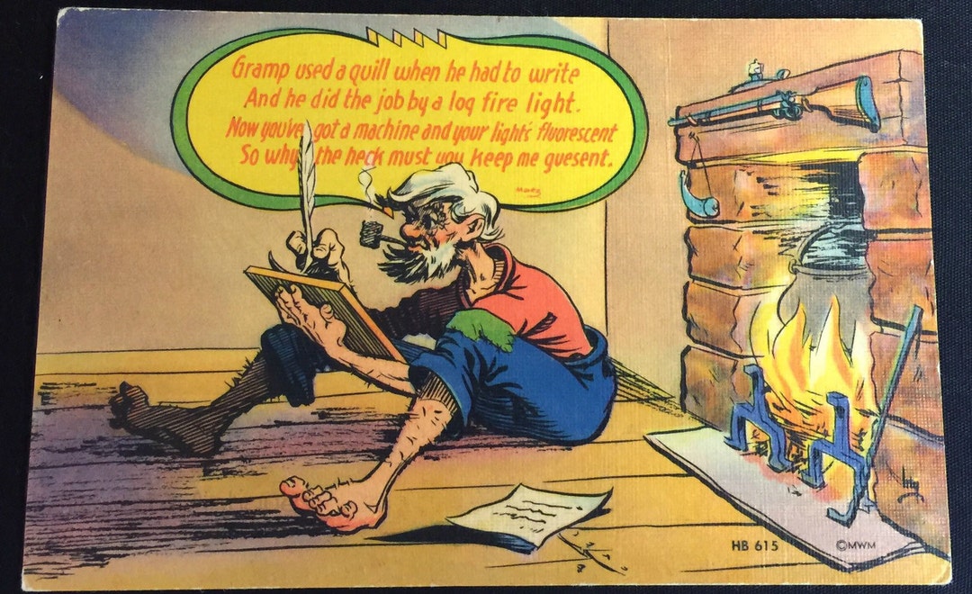 Vintage Humorous Postcard 1940s, Funny Vintage Postcard, WMW HB615 - Etsy