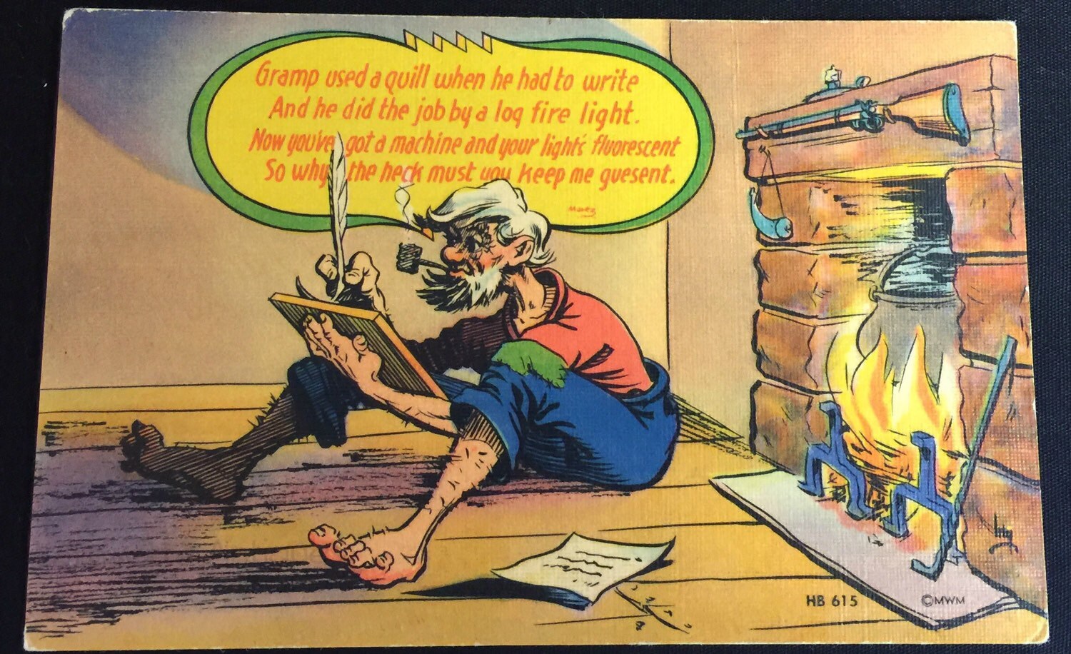 Vintage Humorous Postcard 1940s, Funny Vintage Postcard, WMW HB615 - Etsy