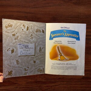 The Sorcerer's Apprentice Little Golden Book, 1994 Walt Disney's ...