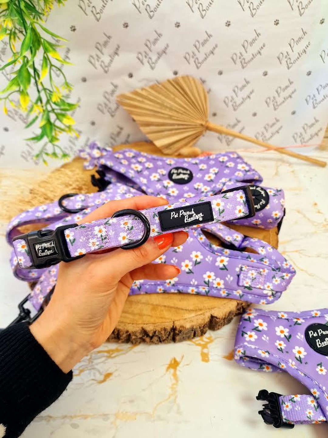 Lucky Little Lavender Daisies Flower Dog Collar Optional Flower/bow Tie Accessory - Etsy UK