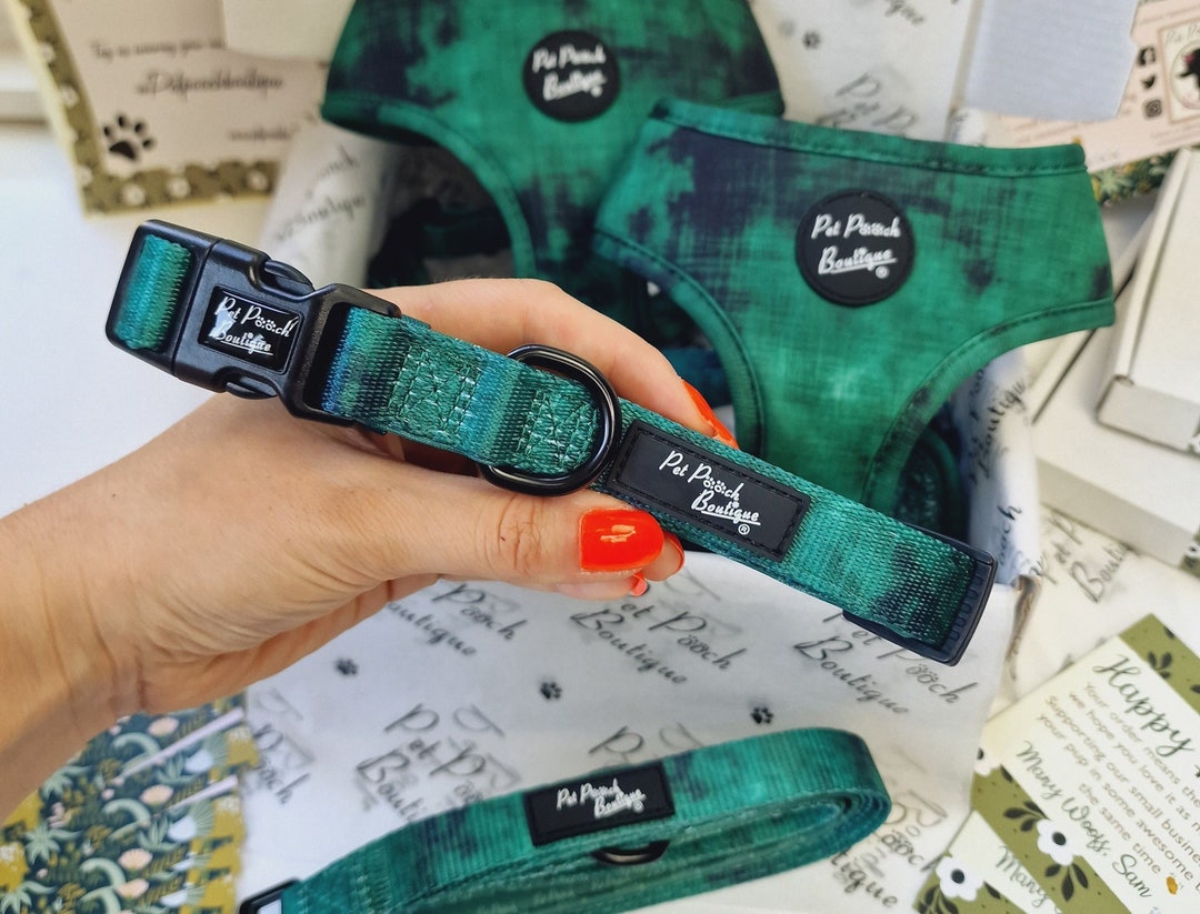 Green Envy Puppy or Dog Collar Size XS-M - Etsy UK