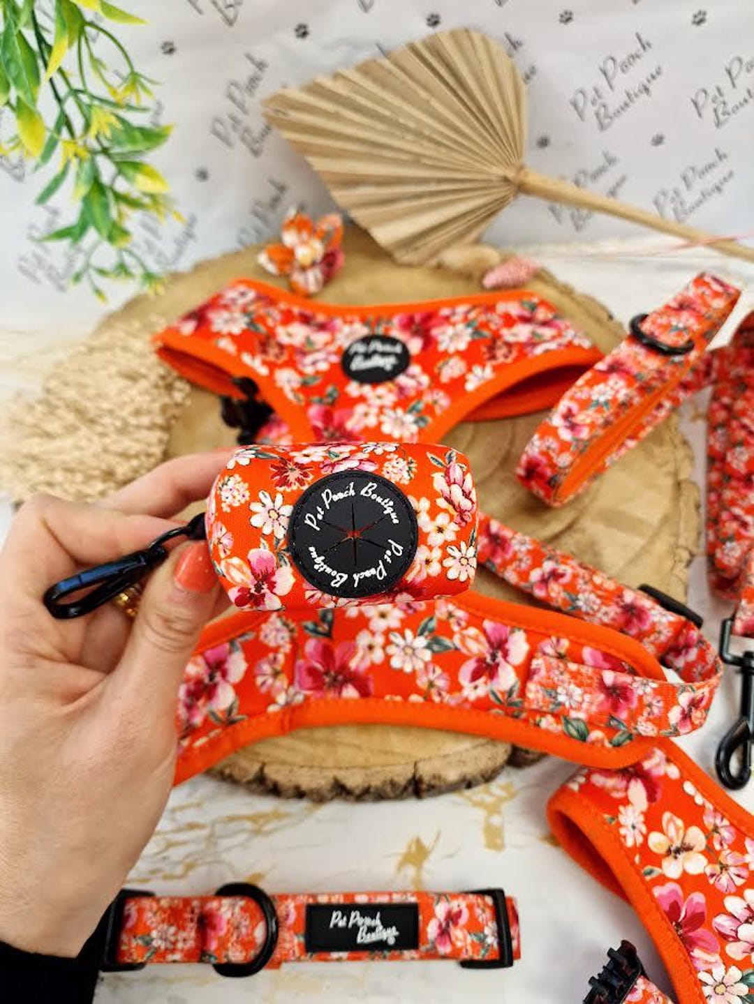 Sweet Marmalade Blossom Dog Poo Bag Holder *FREE Roll of Poo Bags - Etsy