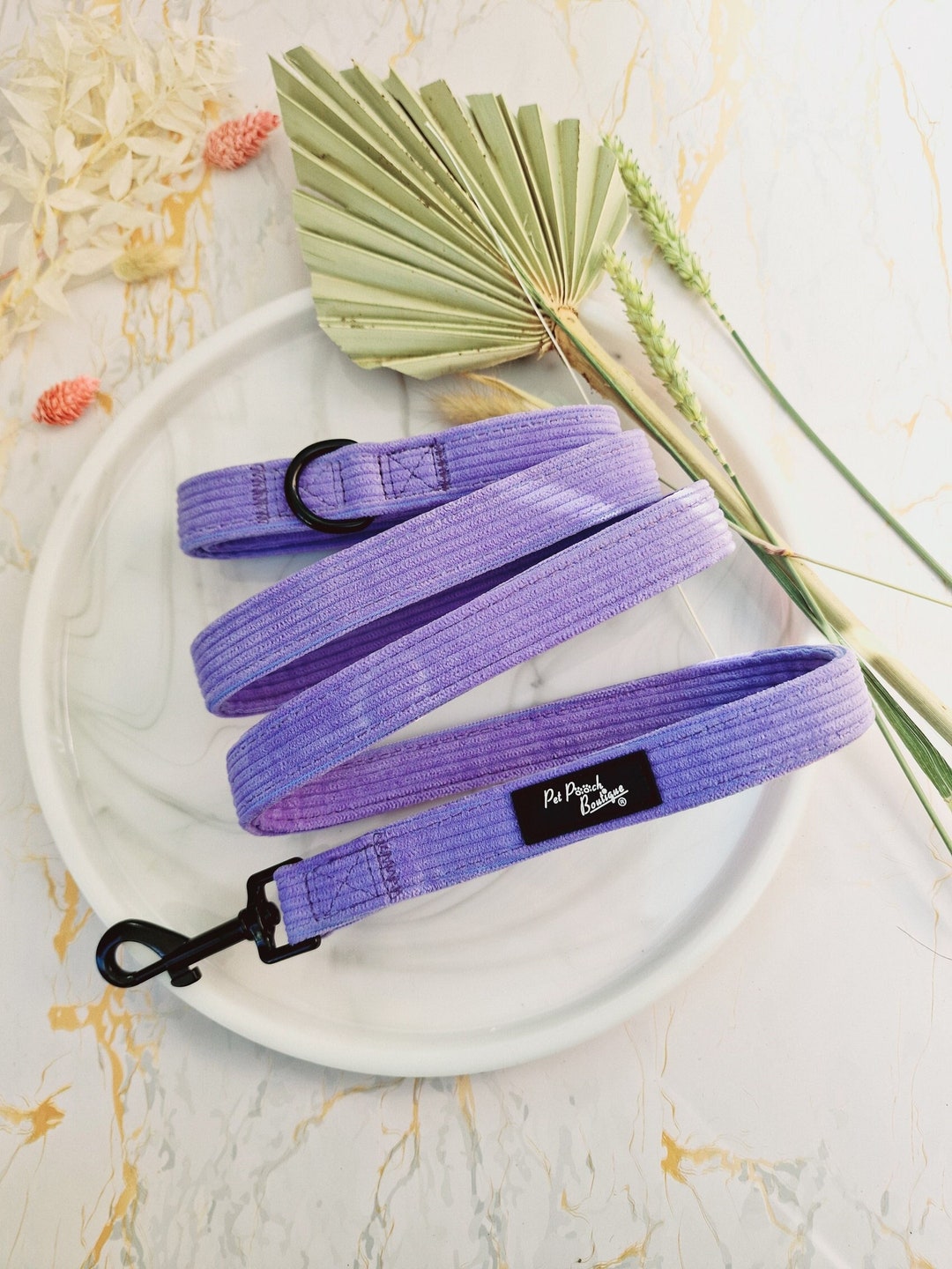 Pastel Purple Cord Dog Lead - Etsy UK