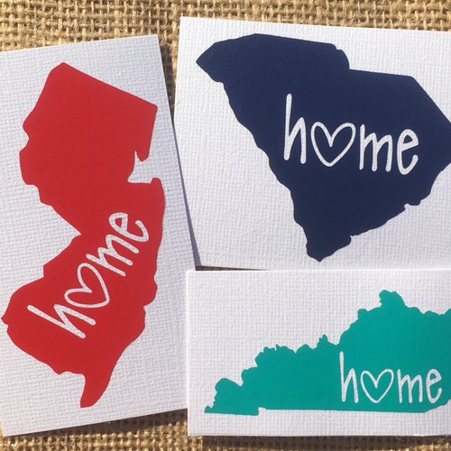 Free Shipping Any State State Name Decal | Etsy