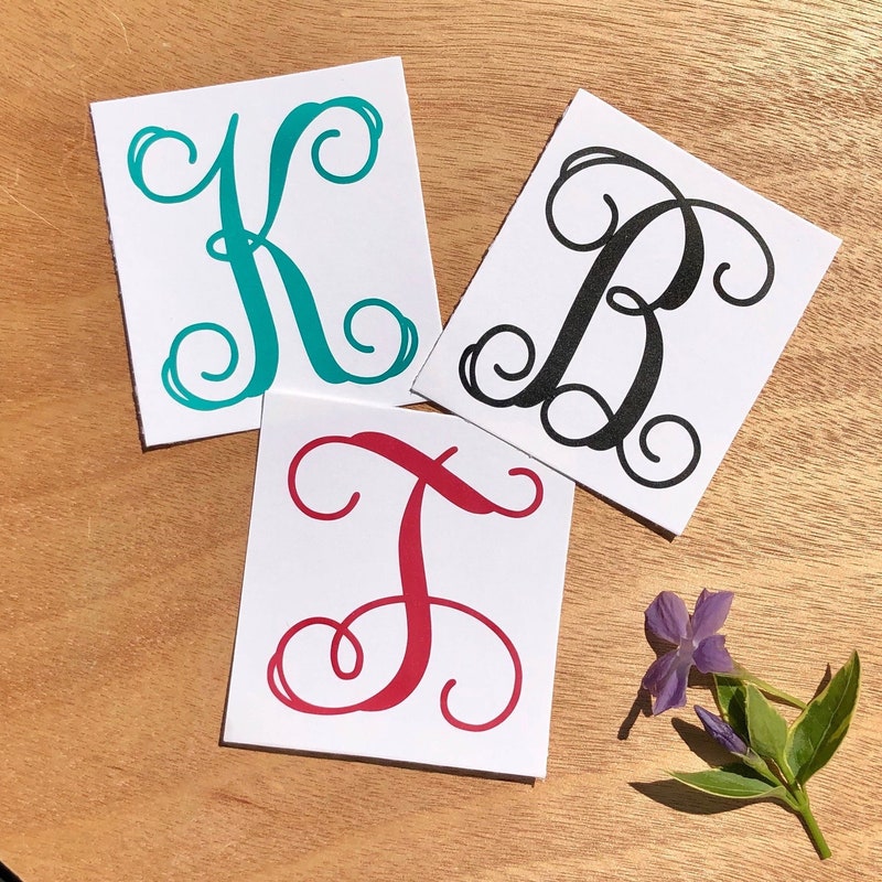 Vinyl Initial Decal - Etsy
