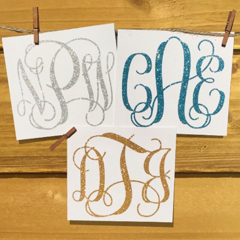 Monogram Car Decal - Etsy