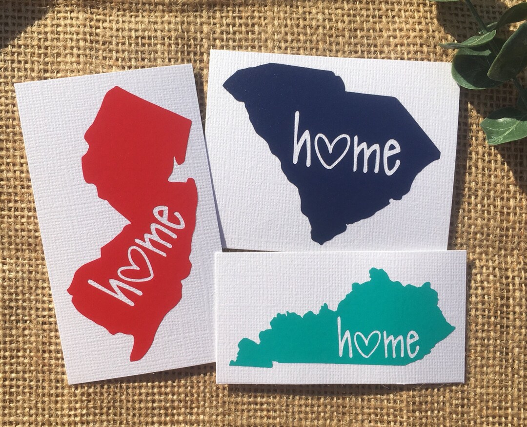 Free Shipping* Home Heart State Decal - Custom Car Decal Laptop Decal ...