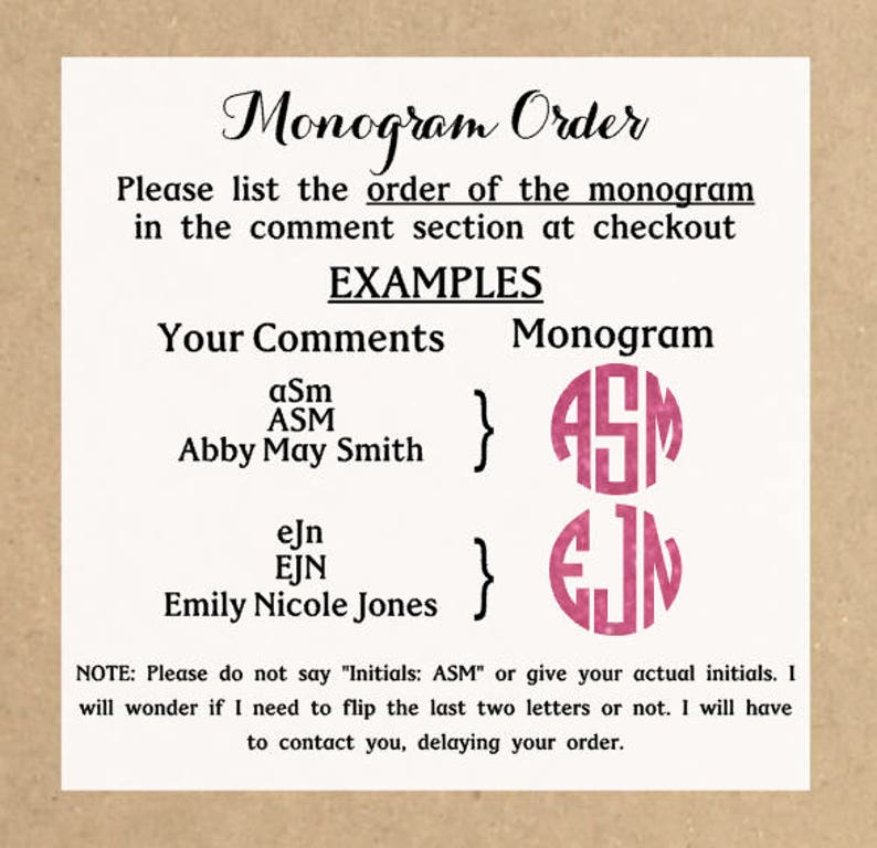 Free Shipping Glitter Monogram Decal Circle Monogram Sticker - Etsy