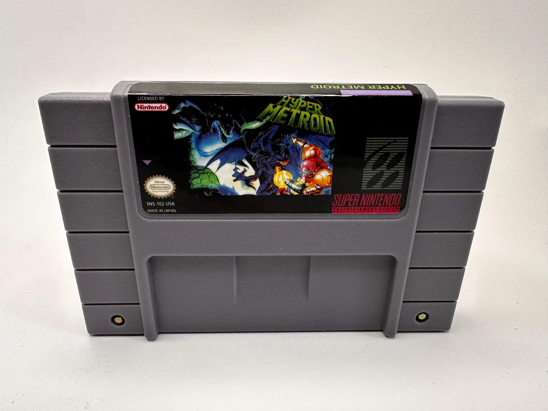 Hyper Metroid - Super Nintendo - Reproduction - Etsy