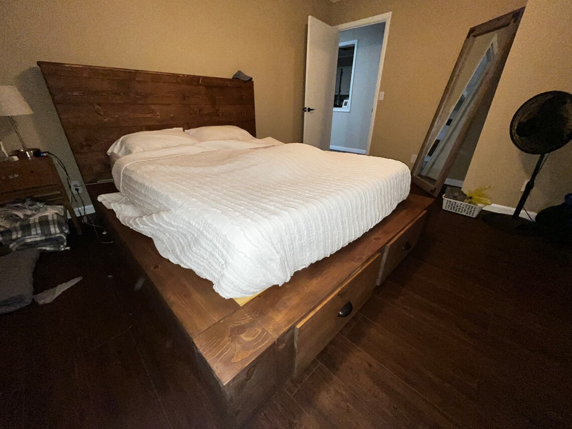 Solid Wood King Bed Frame. Built to Last a Lifetime. - Etsy