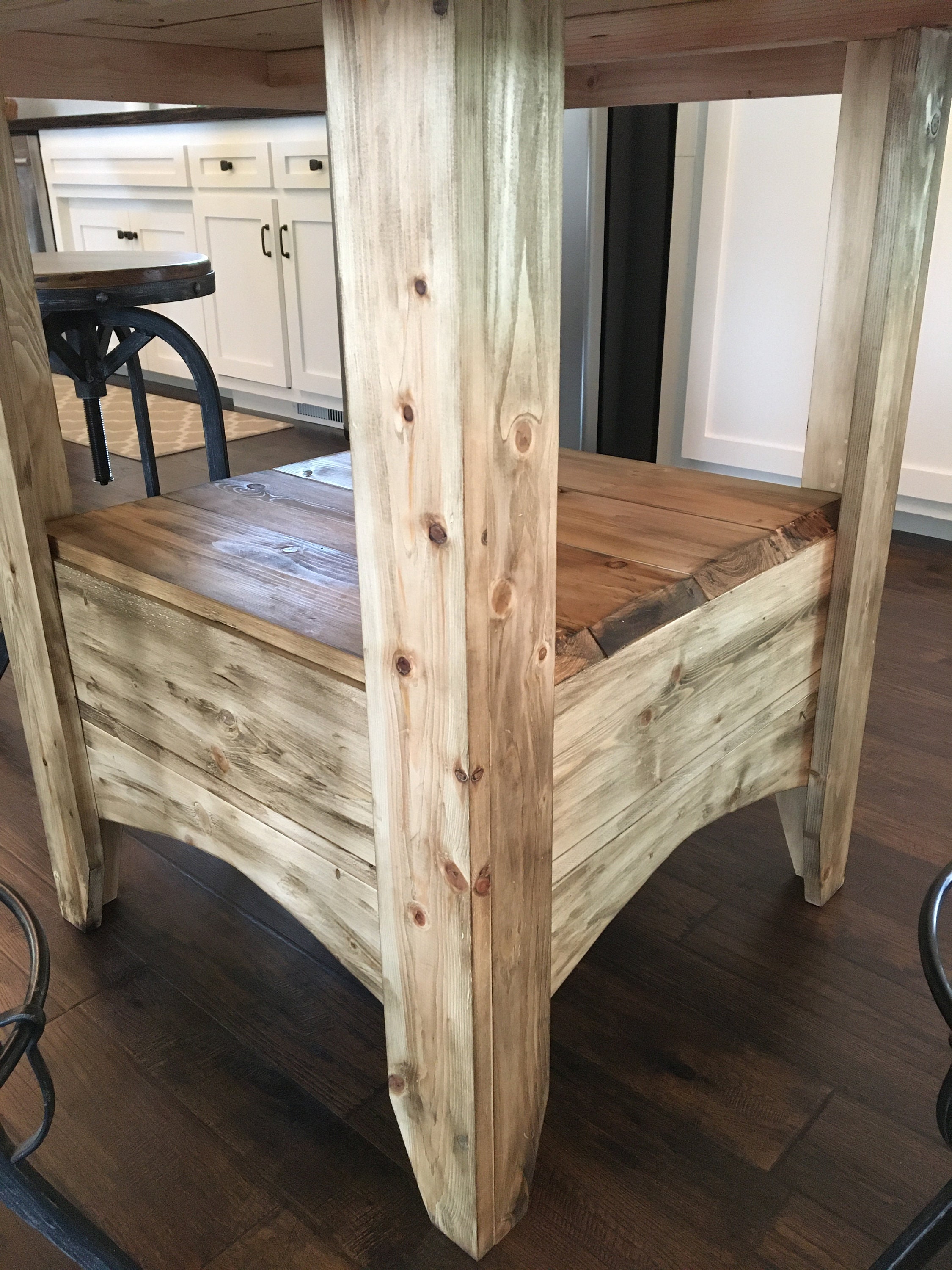 Custom Built Solid Wood Farmhouse Pub Style Table 44x44x36" - Etsy