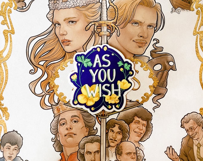 As You Wish - Vinyl Sticker - Princess Bride Sticker - Waterproof ...