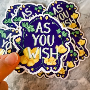 As You Wish - Vinyl Sticker - Princess Bride Sticker - Waterproof ...