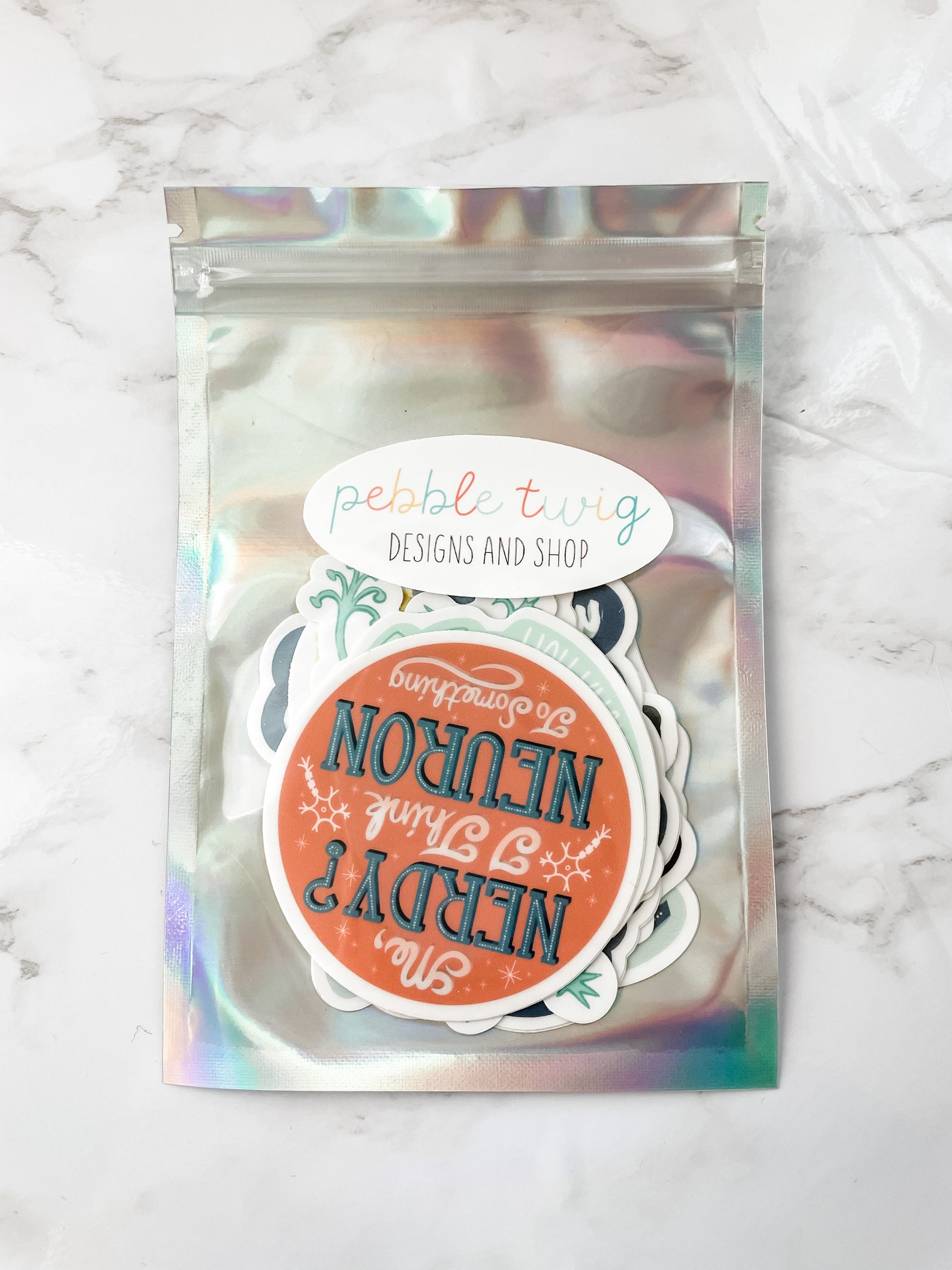 Neuro Stickers Medical Puns Set of 8 Vinyl Stickers | Etsy