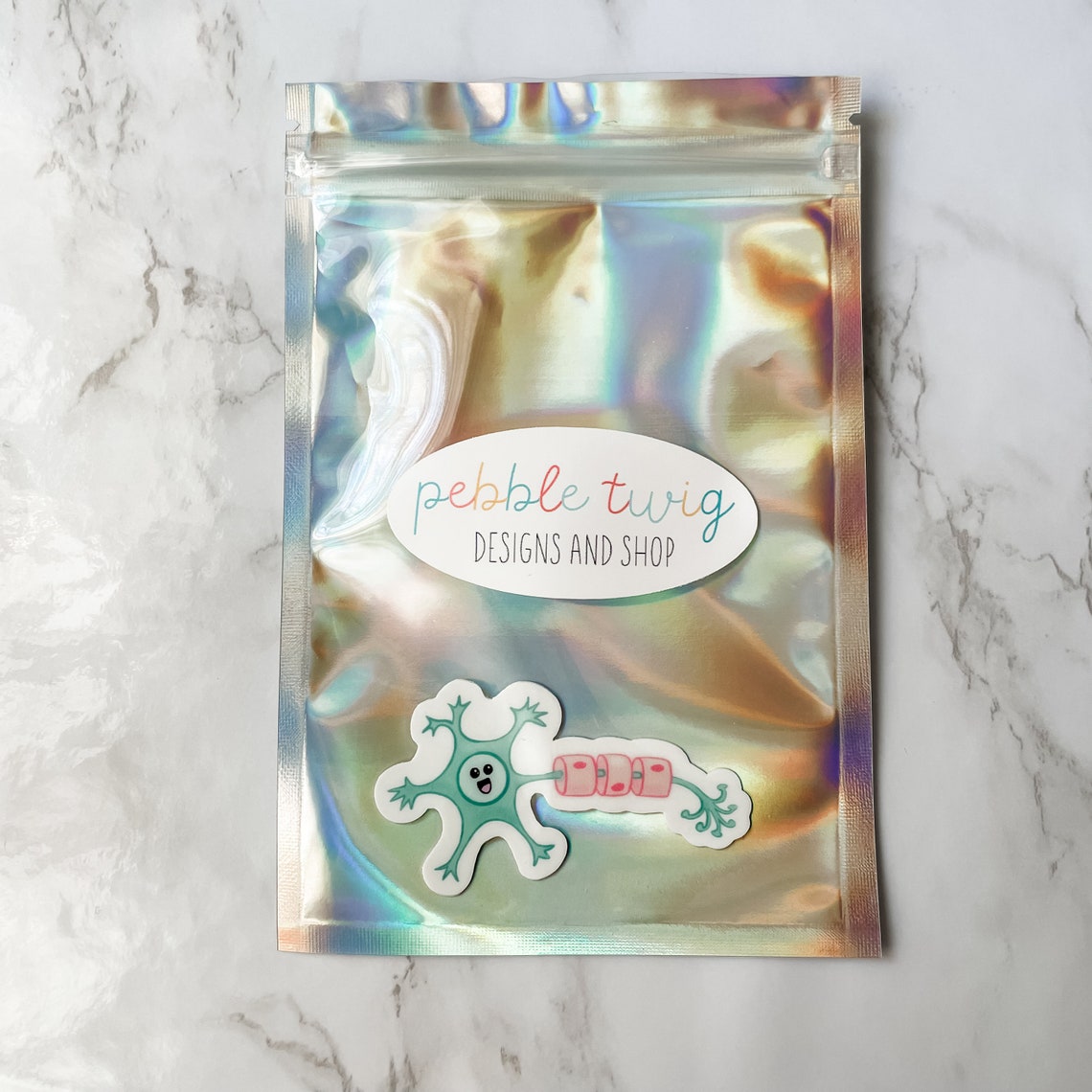 Happy Little Neuron Sticker 2.5 In Medical Puns Vinyl - Etsy